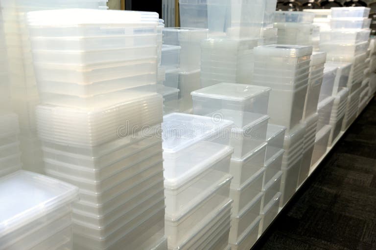 Plastic Storage Containers stock image. Image of organization - 40980377