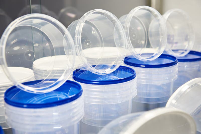 Plastic Store Containers for Food Stock Photo - Image of store ...