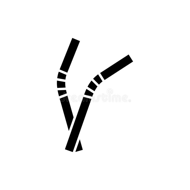 Plastic Straw Icon Flat Vector Template Design Trendy Stock Vector ...