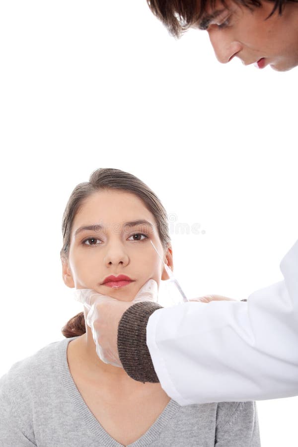 Plastic Surgeons Giving Botox Injection Stock Photo - Image of care ...