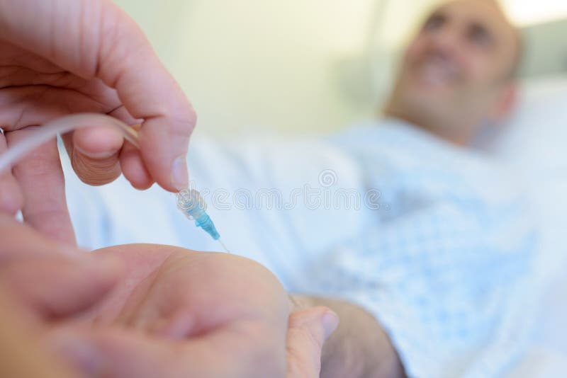 Plastic Surgeons Hand Holding Syringe for Injection Stock Photo - Image ...
