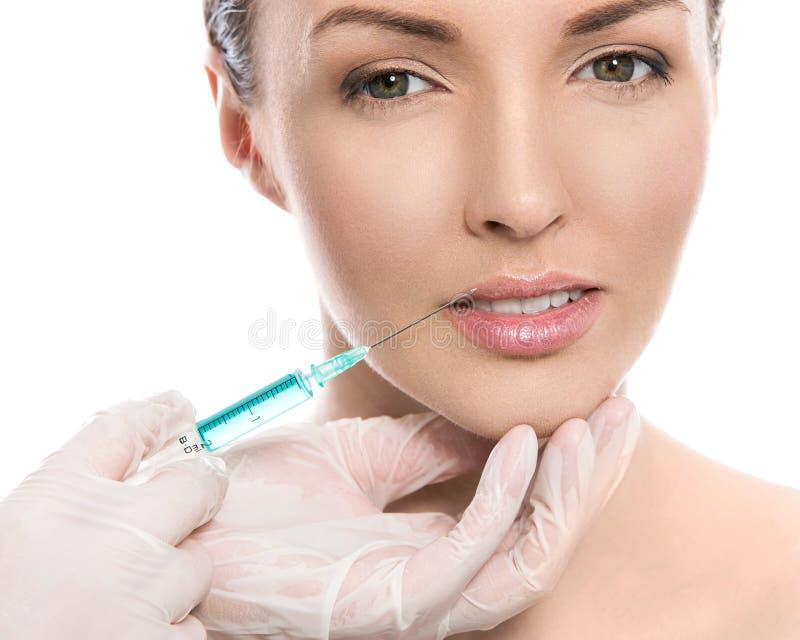 Plastic Surgery. Attractive, Cute Woman Stock Photo - Image of beauty ...