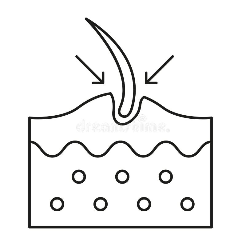 Plastic Surgery Dermatology and Hair or Skin Icon Stock Vector ...