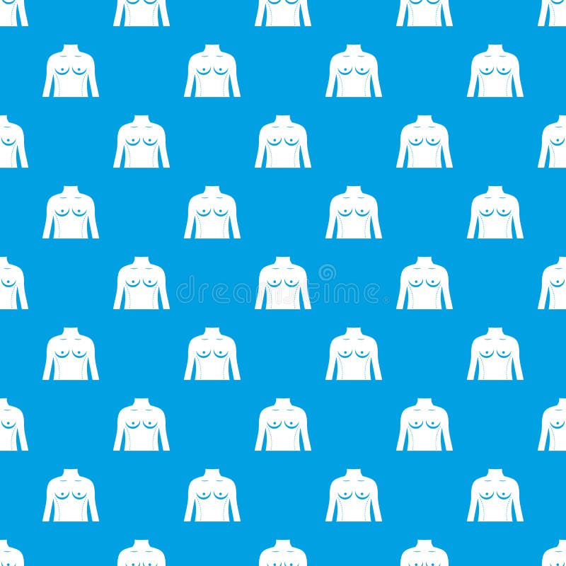 Plastic Surgery of Torso Pattern Seamless Blue Stock Vector ...