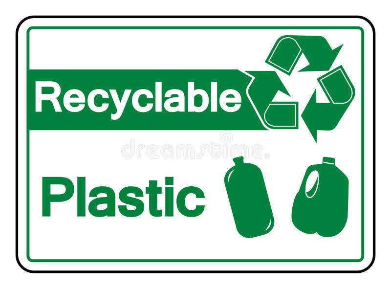 Plastic Recycle Symbol Sign ,Vector Illustration, Isolate on White ...