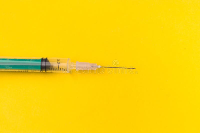 Plastic Syringe Isolated Stock Image on Texture Background. Stock Photo ...