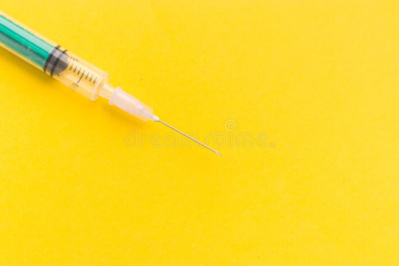 Plastic Syringe Isolated Stock Image on Texture Background. Stock Photo ...