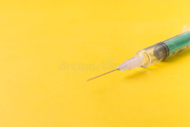 Plastic Syringe Isolated Stock Image on Texture Background. Stock Photo ...