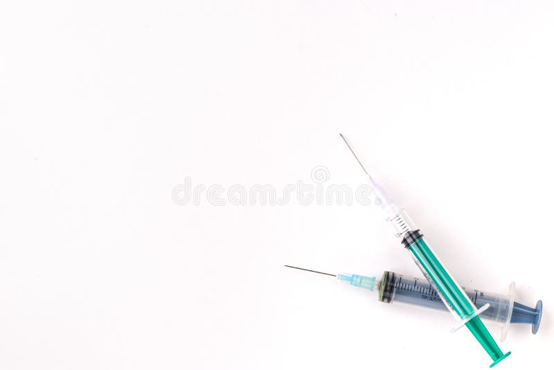 Plastic Syringe Isolated Stock Image on Texture Background. Stock Image ...
