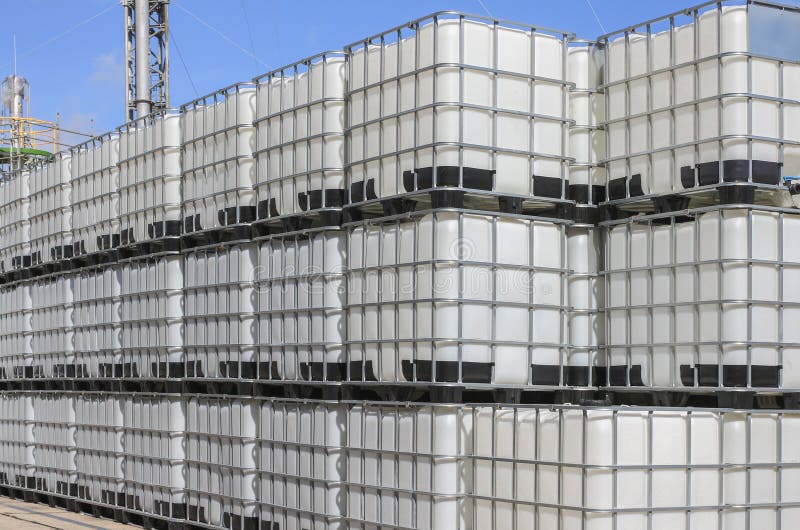 Plastic chemical tank stock image. Image of tanks, storage - 34864673