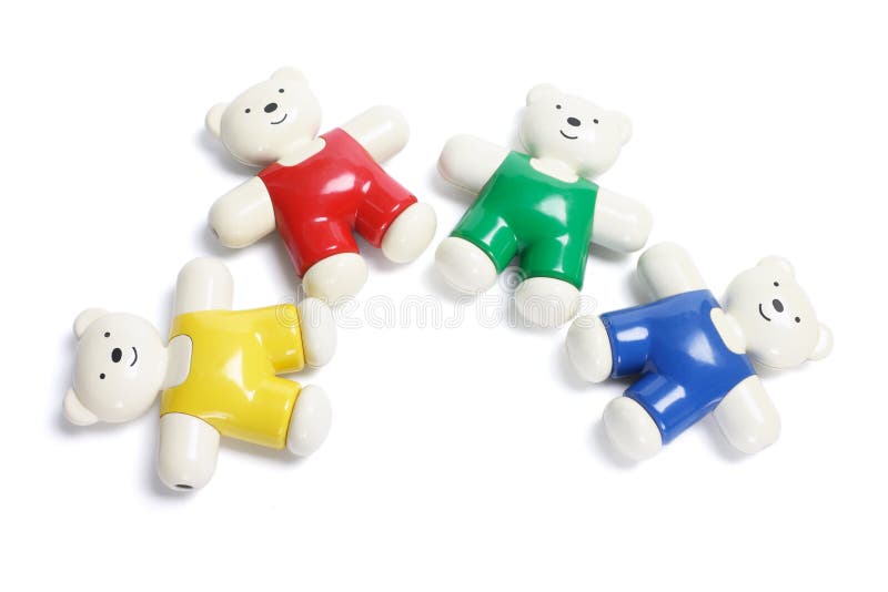 Plastic Teddy Bears stock photo. Image of team, miniature - 13436194