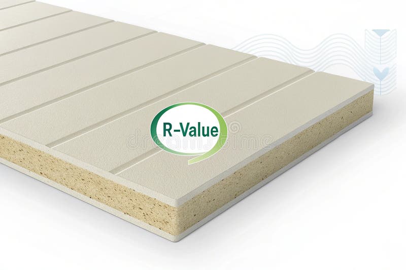 Plastic Thermal Insulation Panel with High R-value Stock Illustration ...