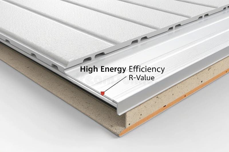 Plastic Thermal Insulation Panel with High R-value Stock Illustration ...