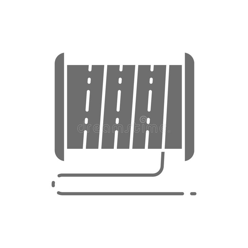 Set of 3D Printing Grey Icons. Industrial Printer, Plastic Thread Reels ...