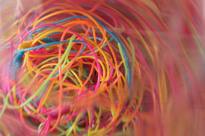 Plastic threads stock image. Image of bracalets, rainbow - 92711843