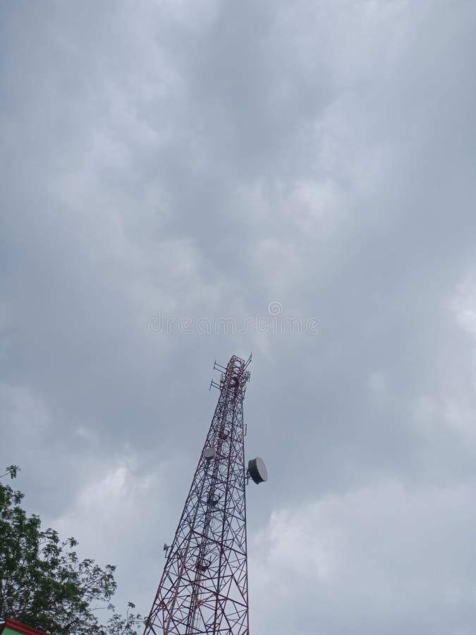 Network Towers in Rural Areas in Kampar Stock Image - Image of landmark ...