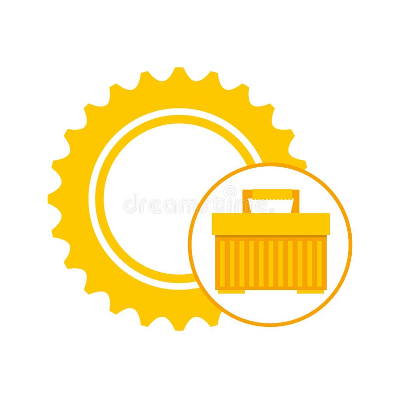 Plastic Tool Box Gear Construction Stock Vector - Illustration of ...