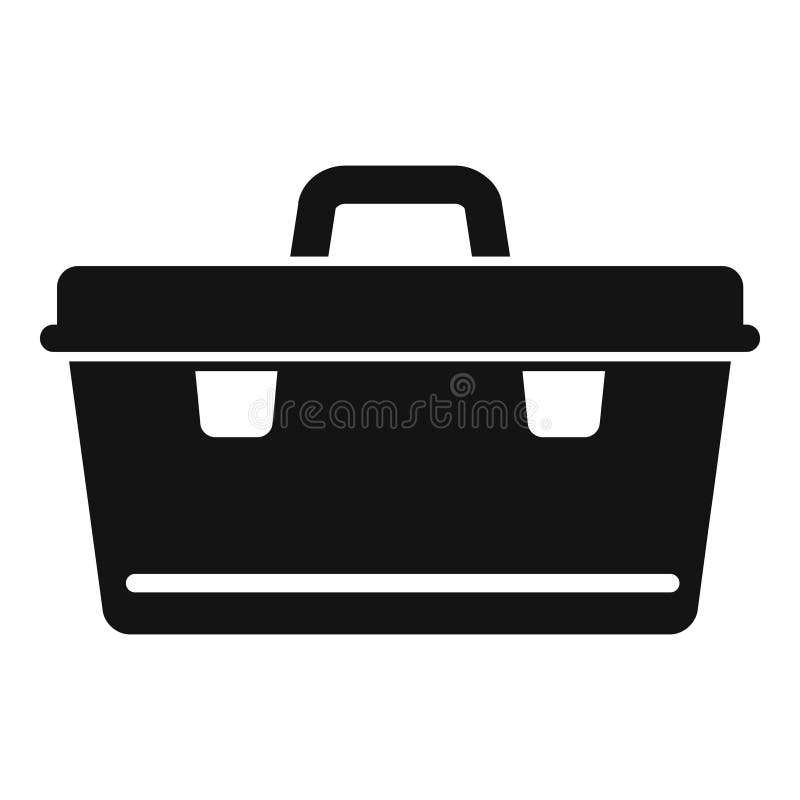 Plastic Tool Box for Repairing and Storing Instruments is Isolated ...