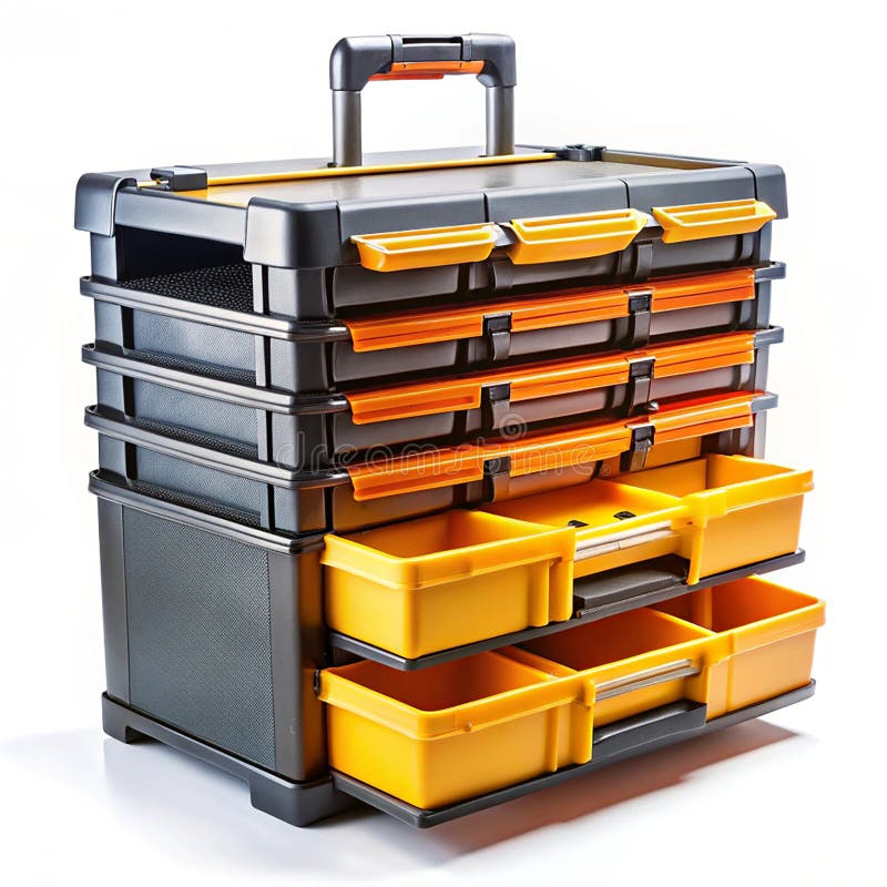 Plastic Tool Chest with Multiple Drawers for Organizing Equipment Stock ...