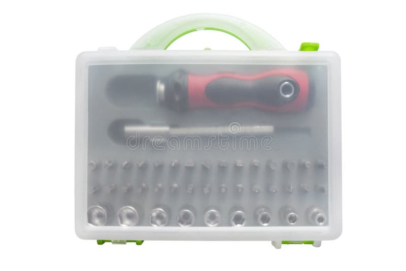 Screwdriver Toolbox Isolated Stock Image - Image of case, studio: 232185659