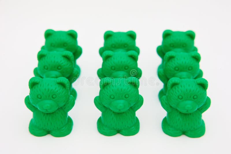 Toy plastic bears stock photo. Image of colors, studio - 134826280