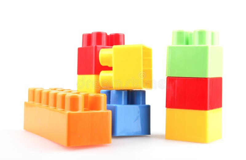 Plastic building blocks stock photo. Image of create - 133607856