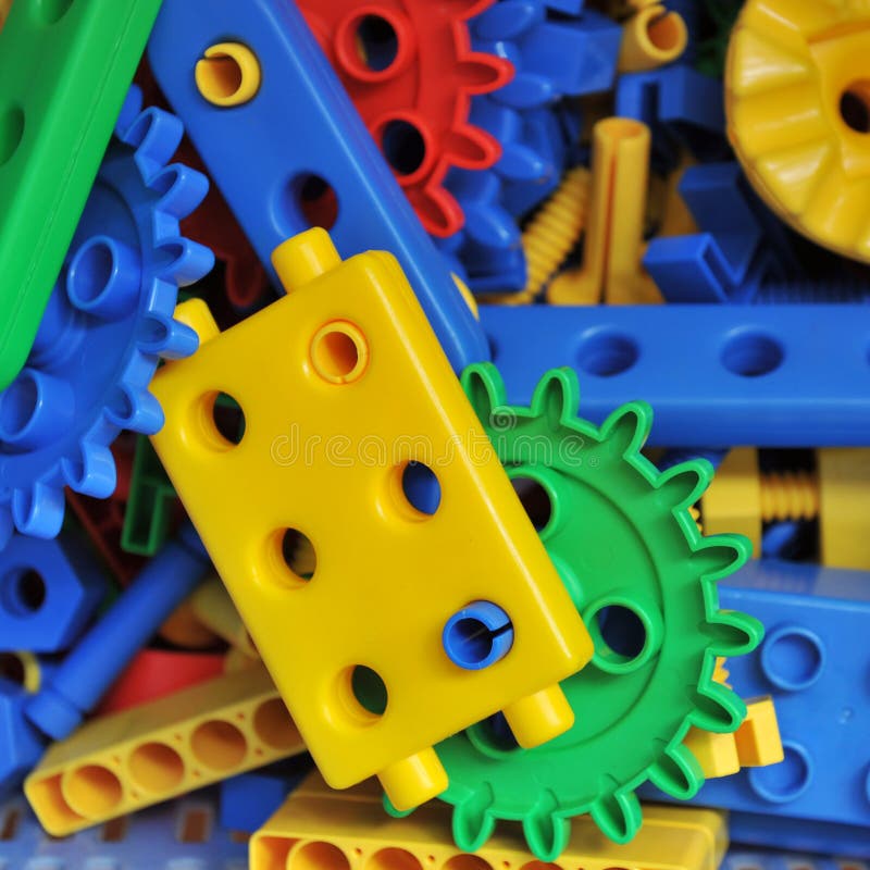 Plastic toy bricks stock image. Image of create, construct - 23860639