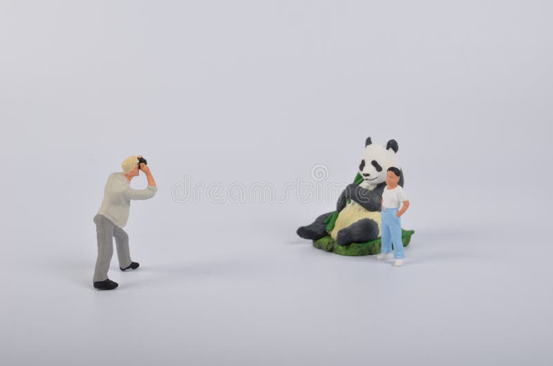 Plastic Toy Figurines Panda 2016 Stock Image - Image of young, four ...