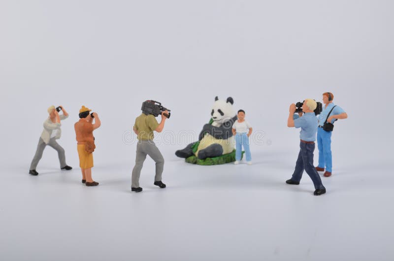 Plastic Toy Figurines. the TV Camera and Operator Stock Image - Image ...