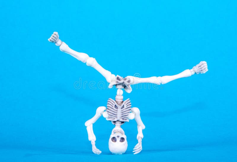 Skeleton Doing Jumping Jacks