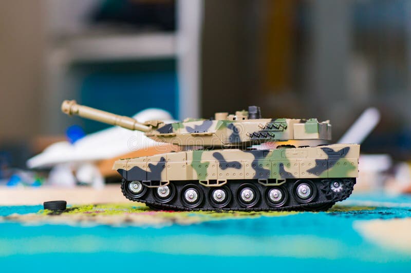 Toy war tank editorial image. Image of fight, wheeled - 109095440