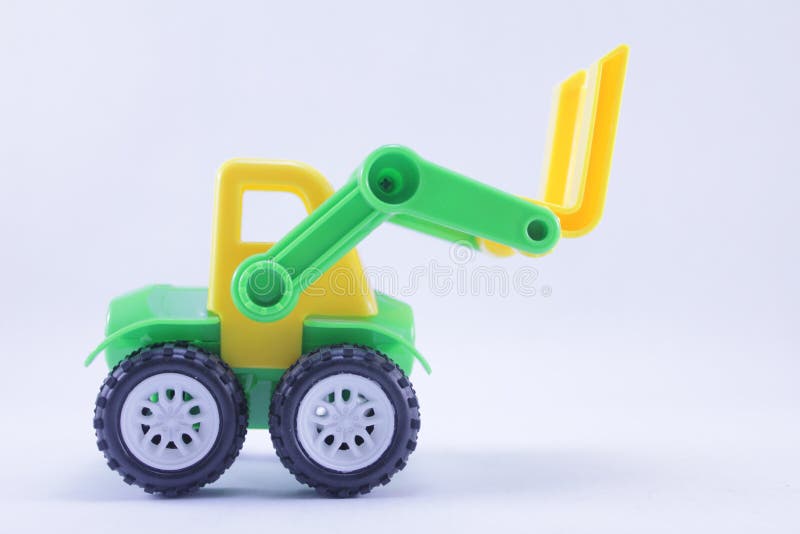 Plastic Toy Tractor. stock image. Image of tractor, game - 170708139