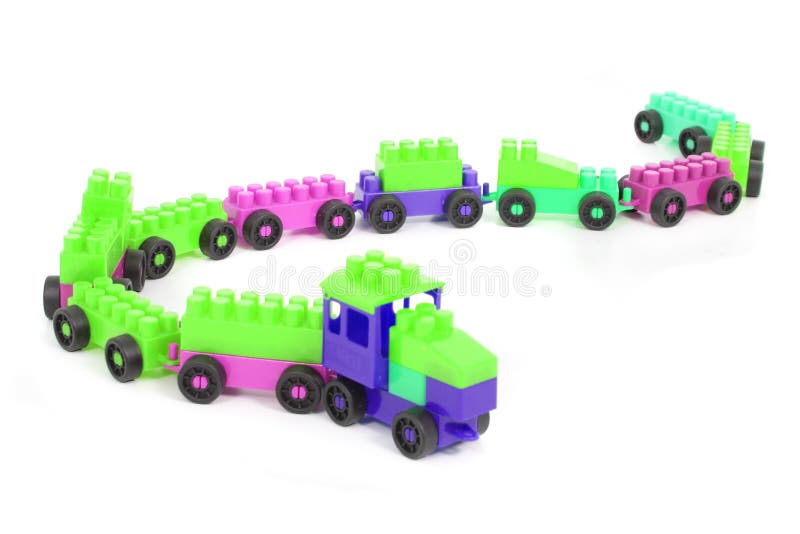 Plastic toy train stock image. Image of close, white - 71733085