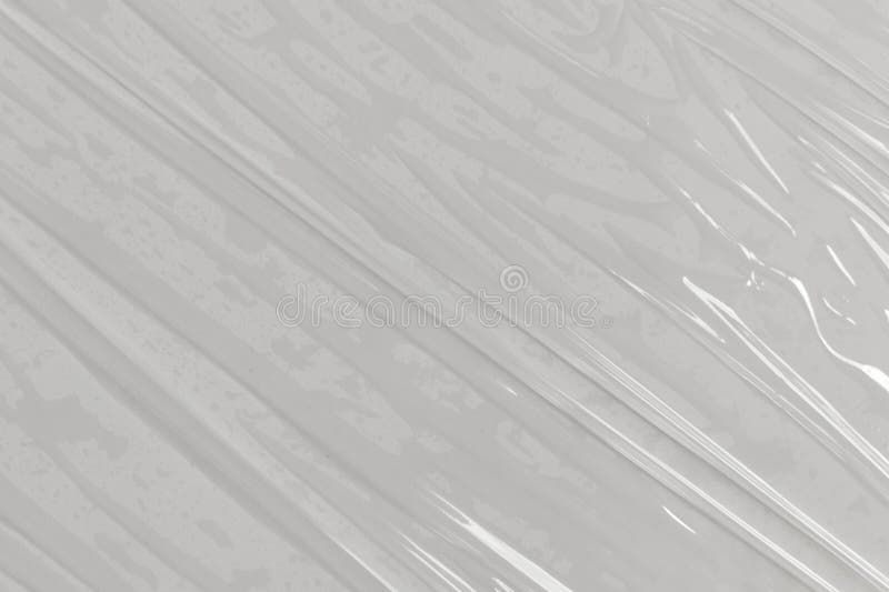Plastic Transparent Cellophane Bag on White Background. White Plastic ...