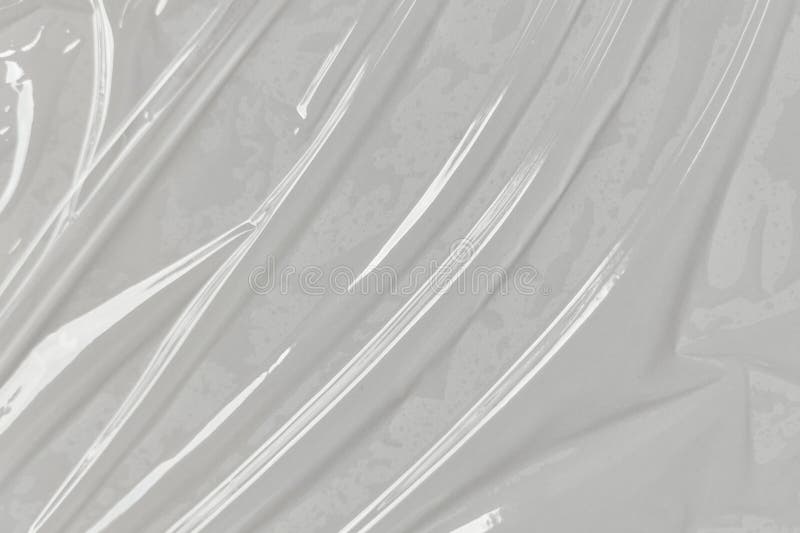 Plastic Transparent Cellophane Bag on White Background. White Plastic ...