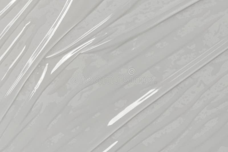 Plastic Transparent Cellophane Bag on White Background. White Plastic ...