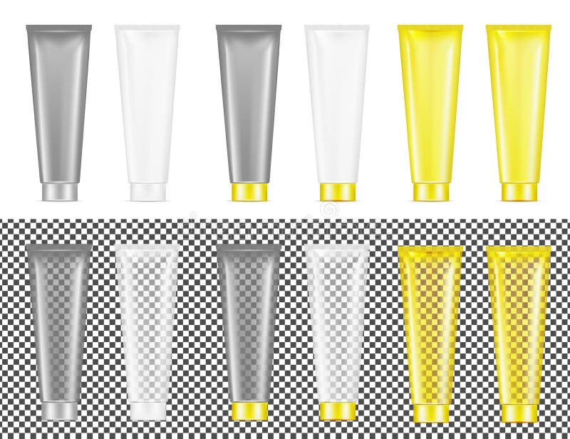 Plastic Transparent Tube. Packaging for Cosmetics and Toothpaste Stock ...