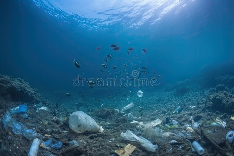 Plastic Trash, Pollution and Garbage Underwater in the Ocean ...