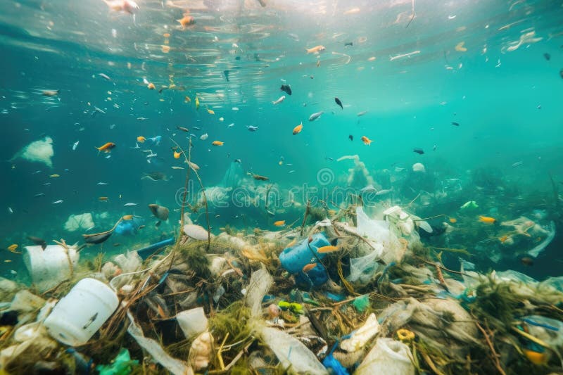 Plastic Trash, Pollution and Garbage Underwater in the Ocean ...