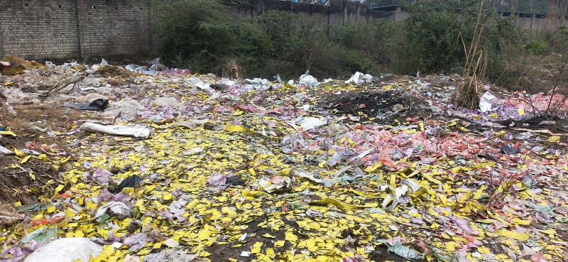 Plastic and Trash Pollution . Stock Photo - Image of summer, dumped ...