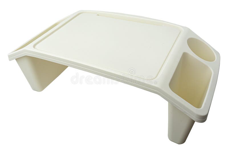 Plastic Tray Table. Table for Eating in Bed Stock Image - Image of ...