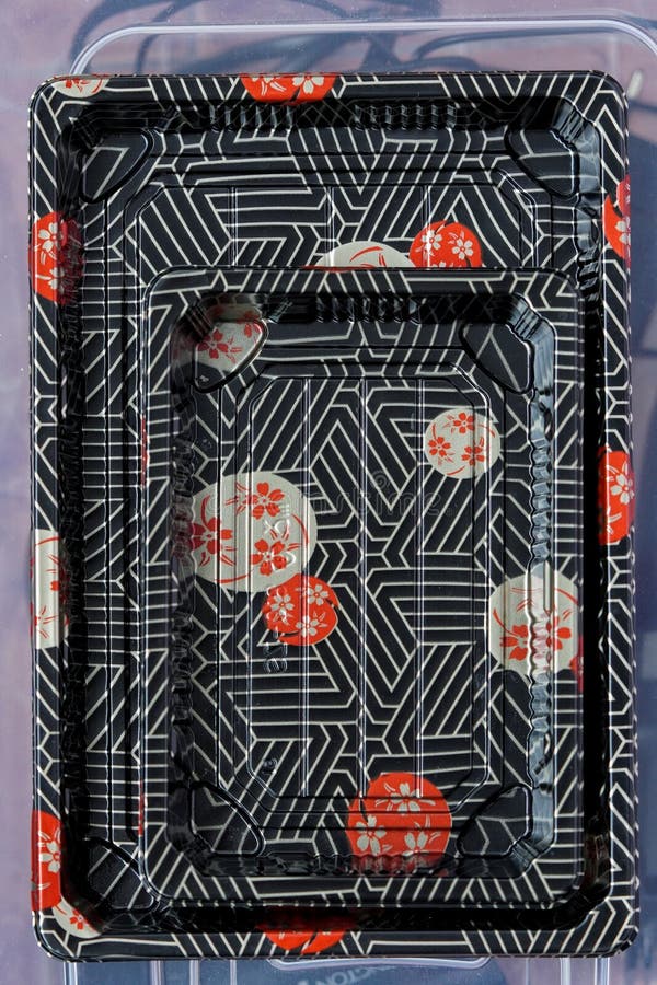 Plastic Trays for Sushi - Texture Stock Image - Image of trays, texture ...