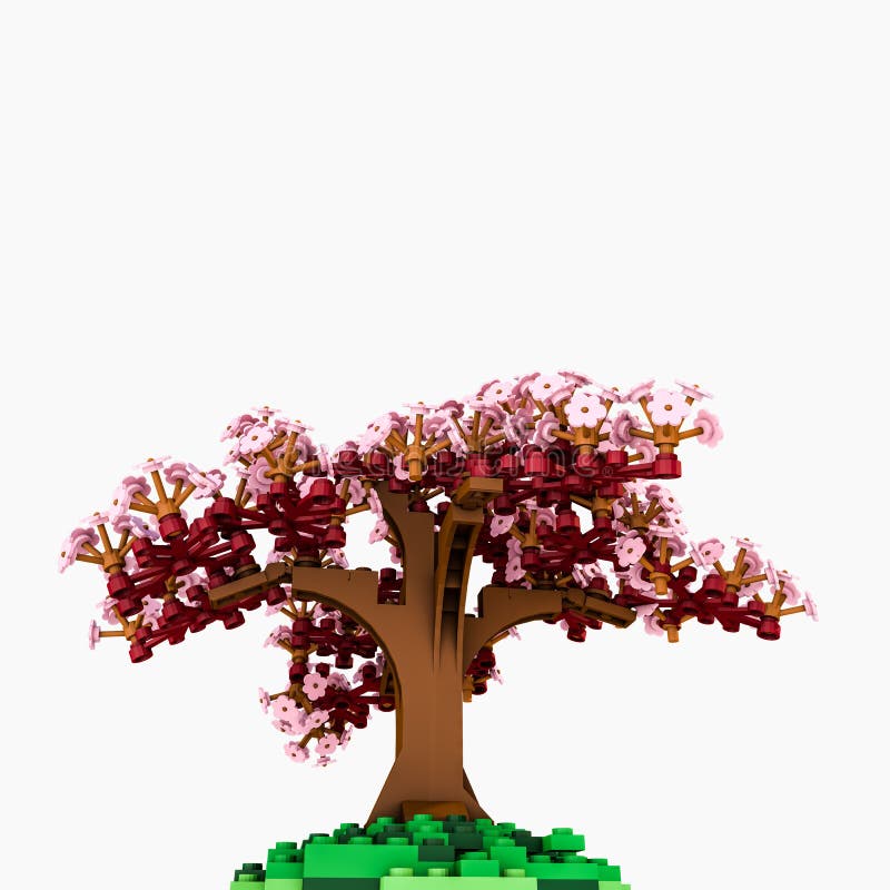 Plastic Tree Isolated on White Stock Illustration - Illustration of ...