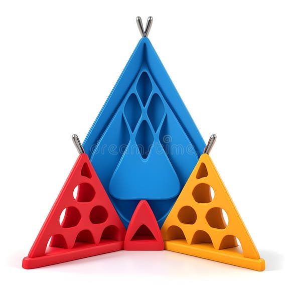 Plastic Triangles. Multicoloured Geometric Figures. the Concept of ...