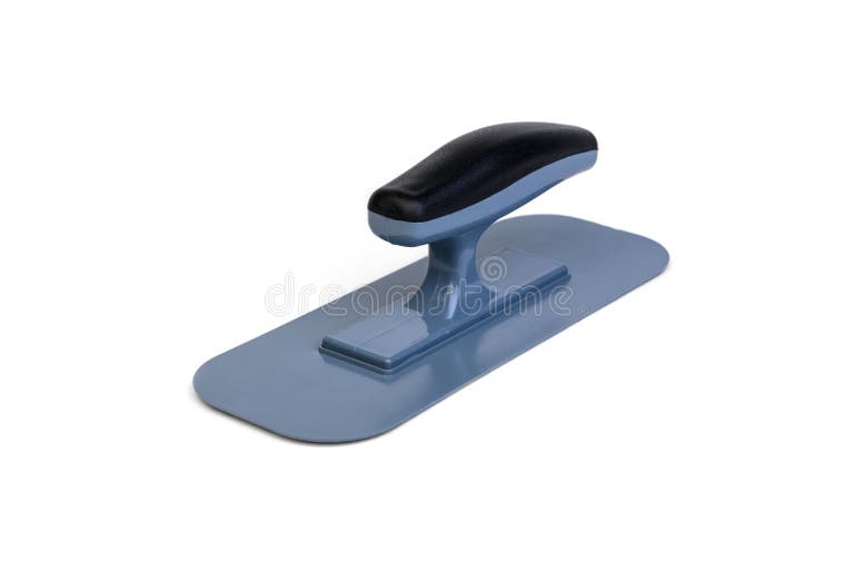Plastic Trowel for Decorative Plaster Isolated on White Background ...