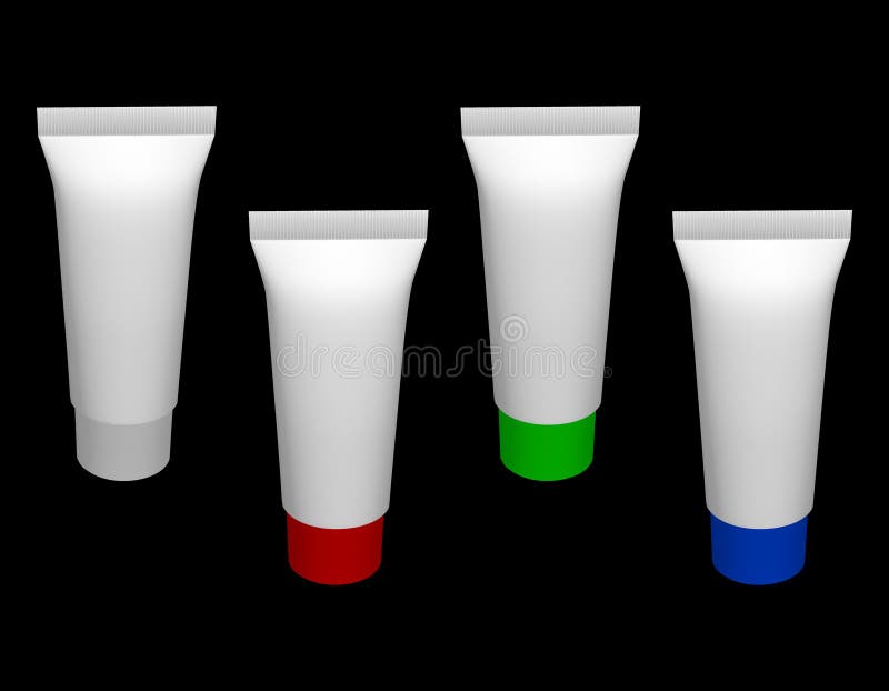 Plastic tube set. stock vector. Illustration of massage - 65189212