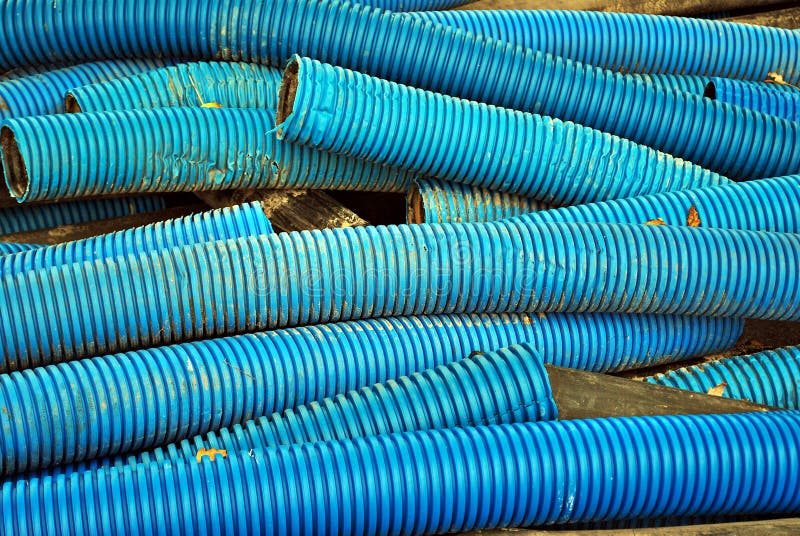 Plastic tubes stock image. Image of icon, cables, blue - 76146985