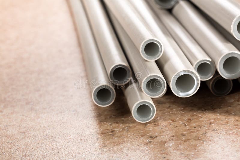 Pile of Plastic Cable Tubes, Bunch of Wire Tubing Stock Image - Image ...