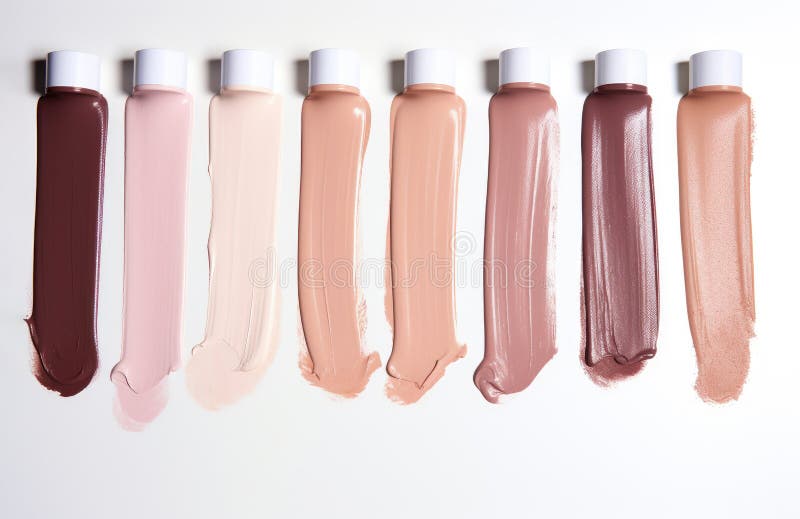 Plastic Tubes with Multicolored Texture. Swatch Cosmetic Lip Gloss ...