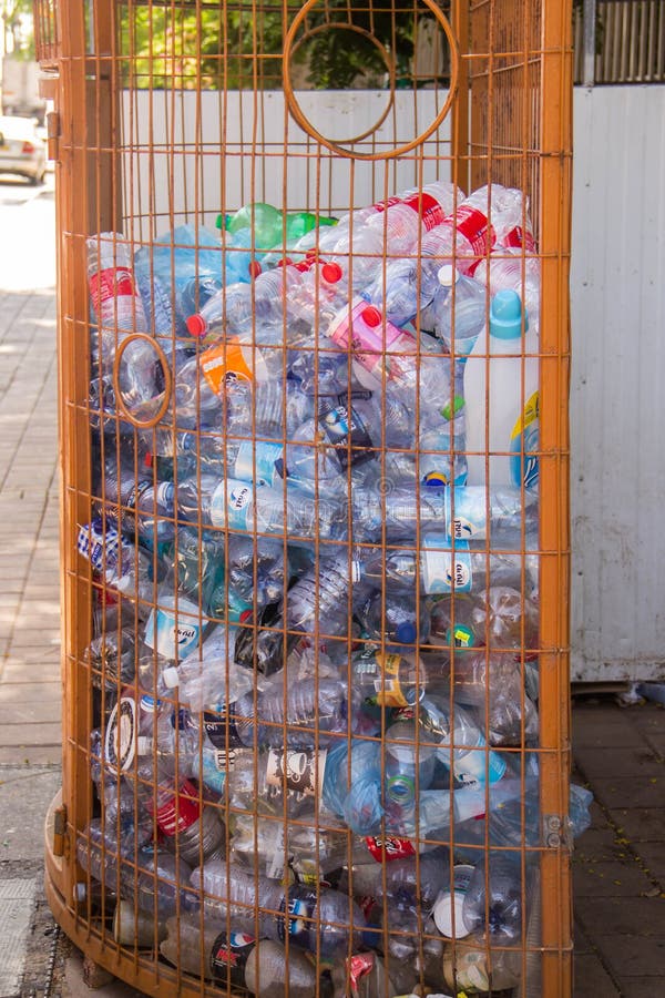 Plastic Used Packaging in a Special Trash Container Editorial Photo ...